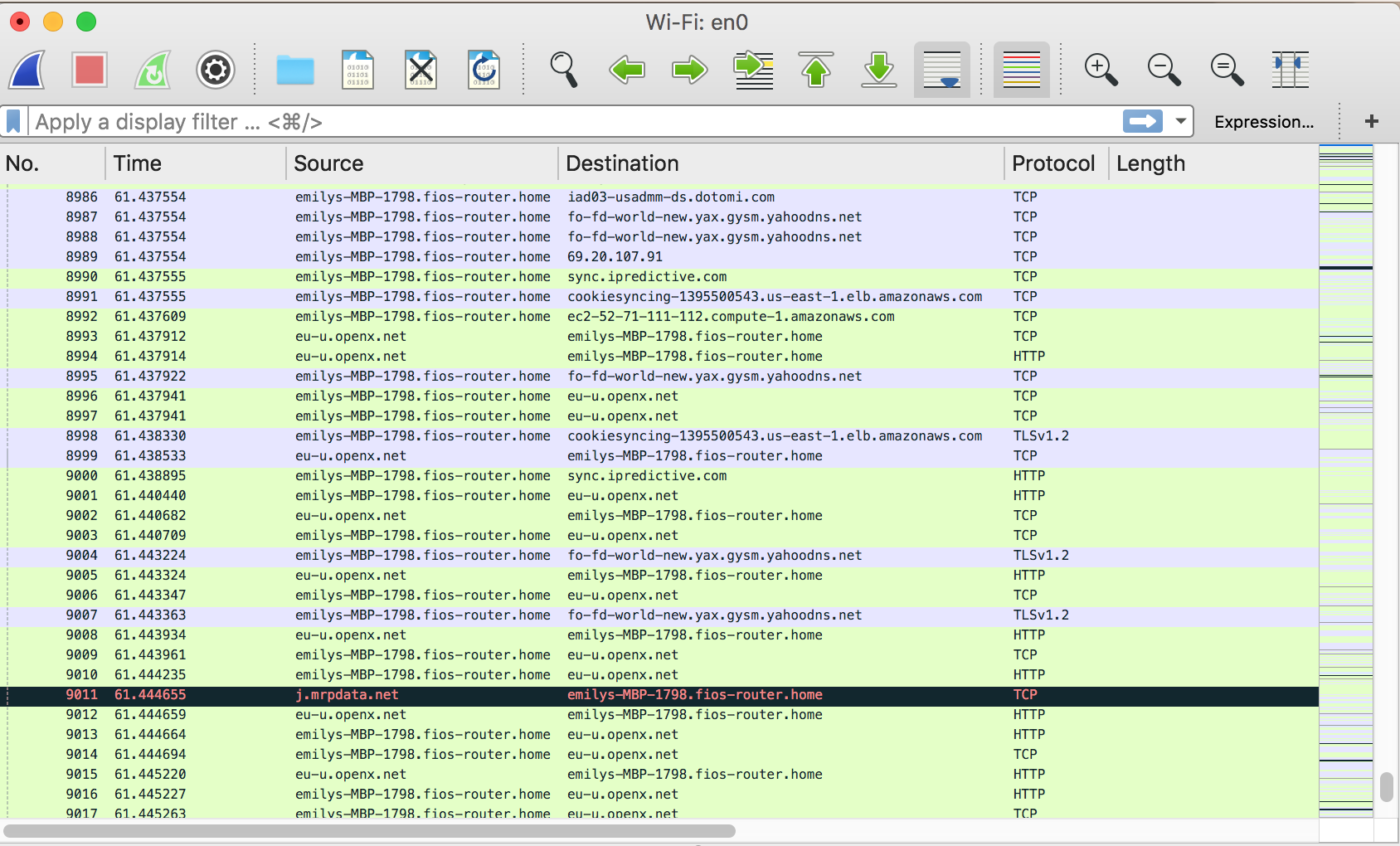 Understanding Networks Wk 5-7: Packet Sniffing – Emily Lin